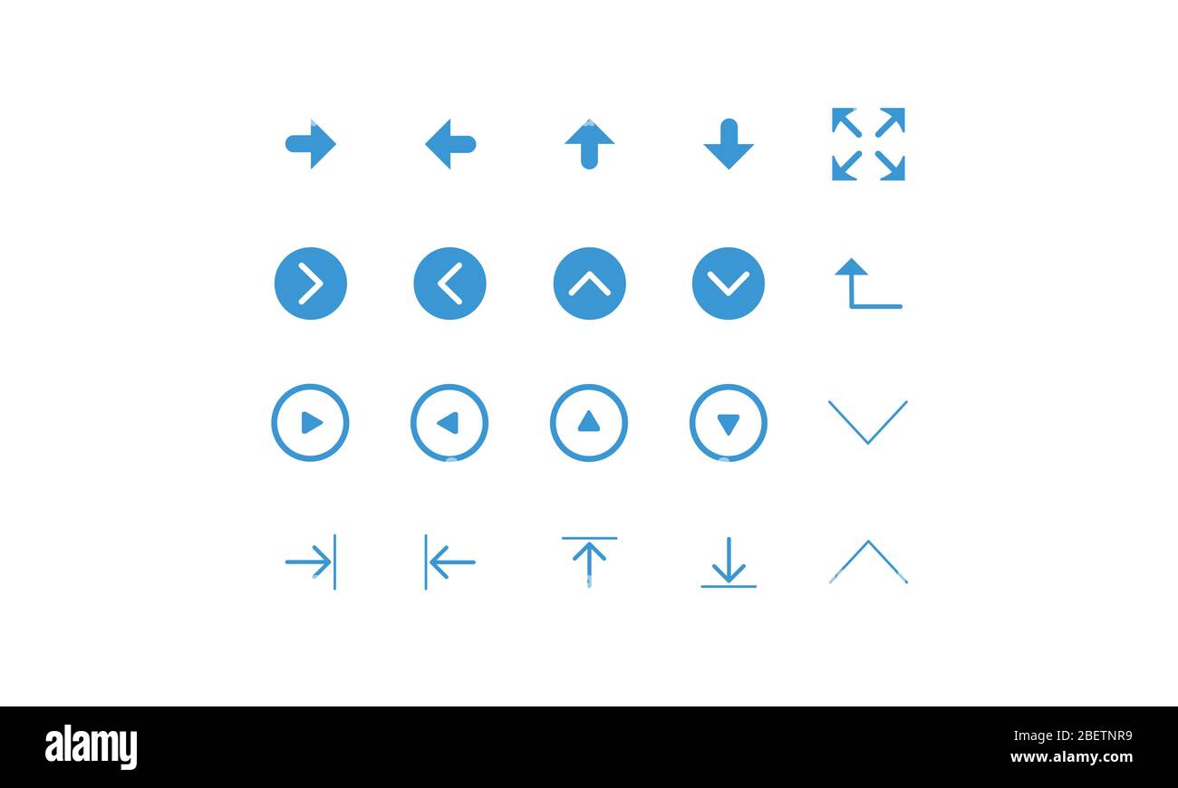 Set für Symbol Pfeil Symbole, Vektor-Set, Pfeil Satz ...