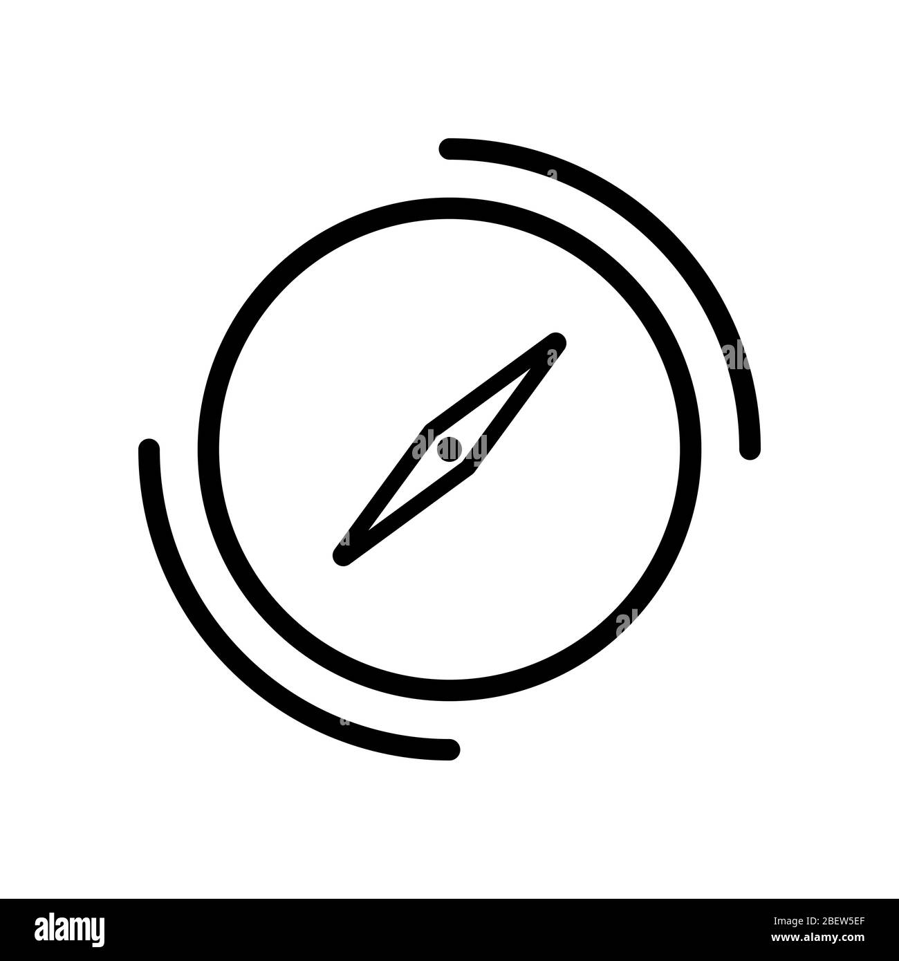 Kompass Symbol Vektor. Einfaches flaches Symbol. Perfect Black ...