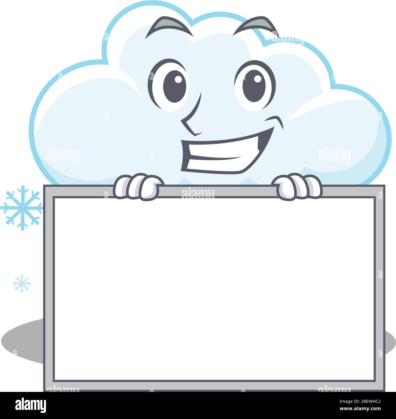 Cartoon illustration snowflake emoticon smiling -Fotos und ...