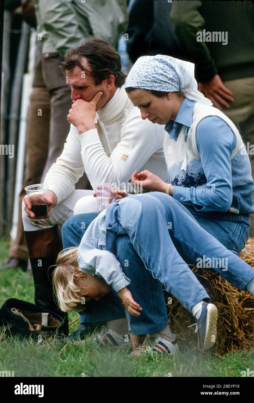 Prinzessin Anne, die Königliche Prinzessin mit Ehemann Kapitän Mark ...