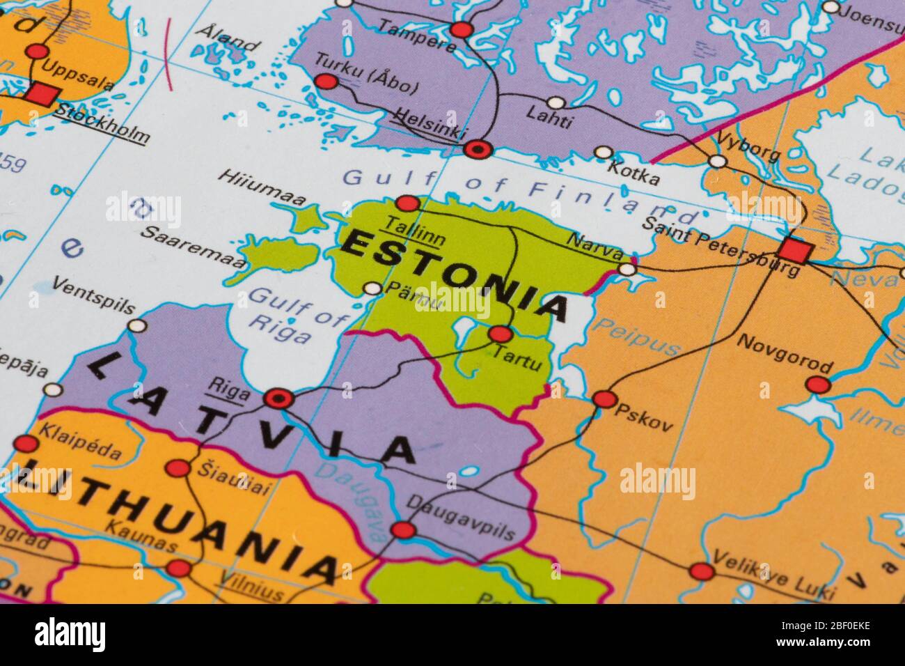Mappa di estonia -Fotos und -Bildmaterial in hoher Auflösung – Alamy