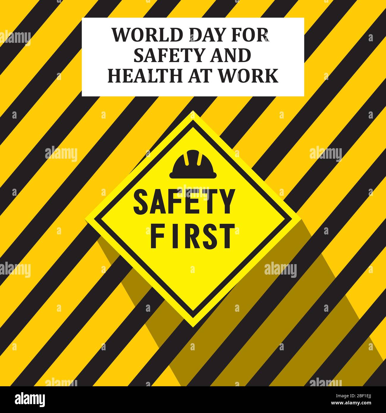 Welttag für Sicherheit und Gesundheit am Arbeitsplatz Vektor ... Welttag für Sicherheit und Gesundheit am Arbeitsplatz Vektor ...
