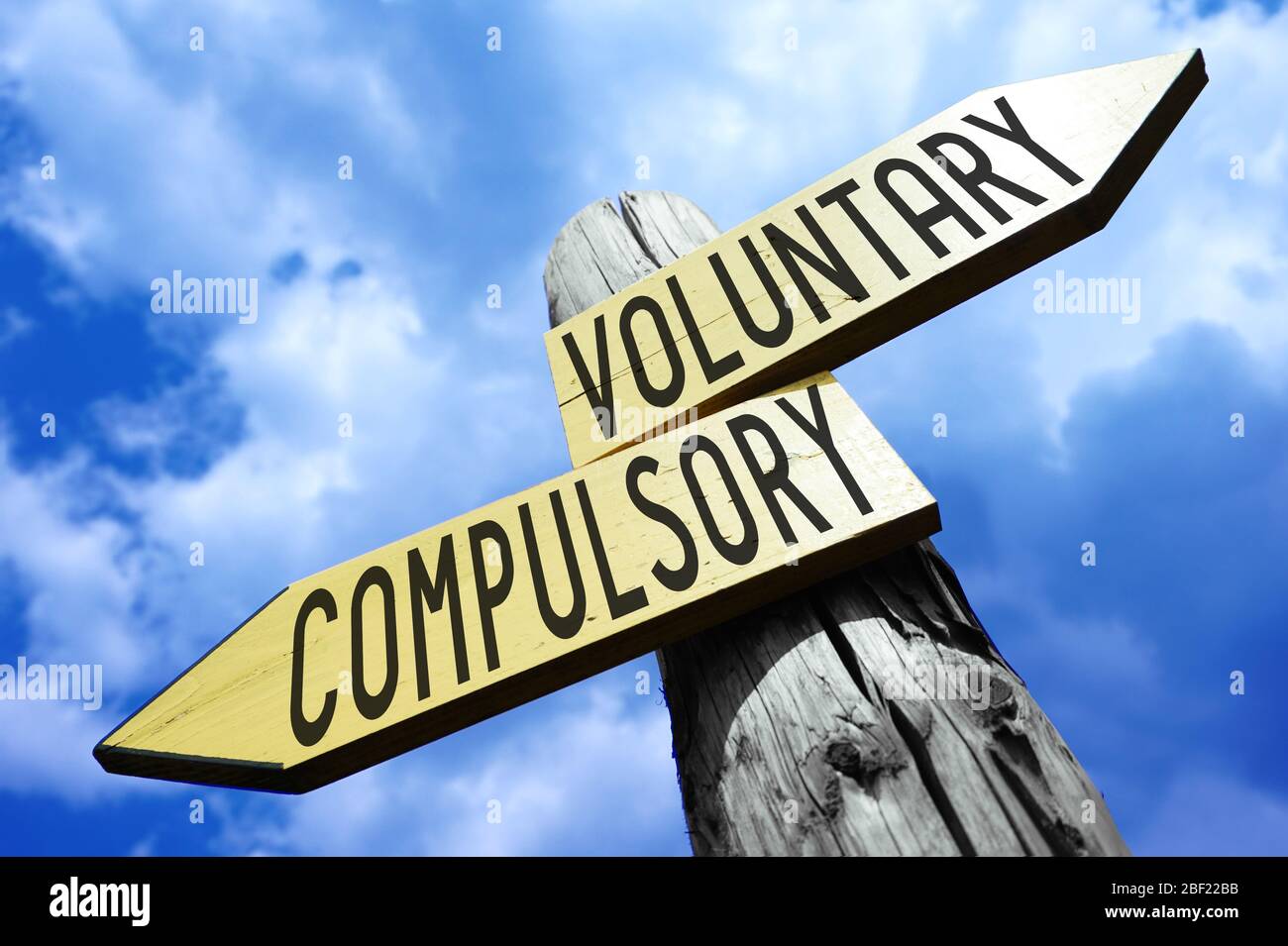 Freiwilliges zeichen -Fotos und -Bildmaterial in hoher Auflösung – Alamy