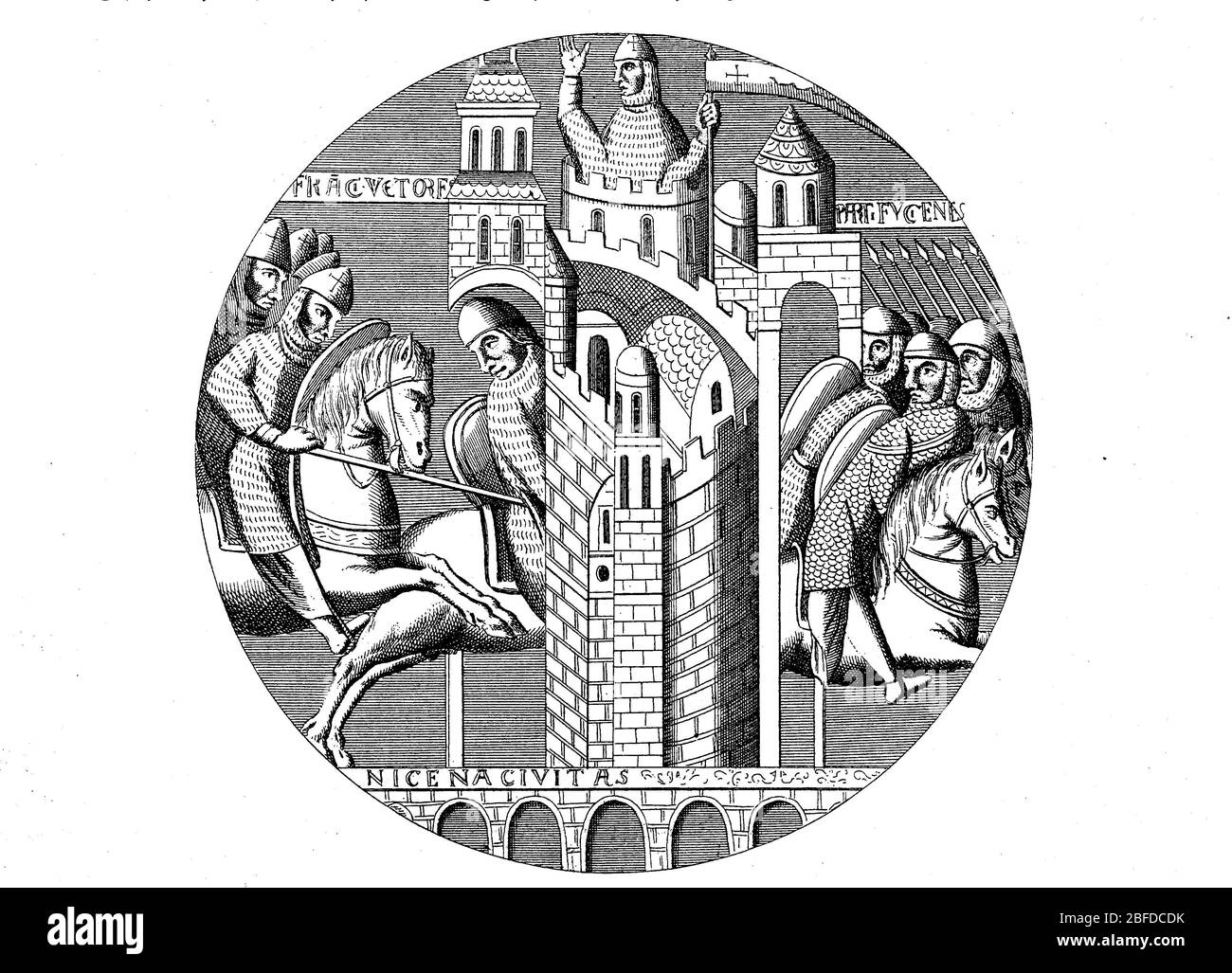 Capture of Nicaea, ca 1095, by the Crusaders, today Iznik, Turkey ...
