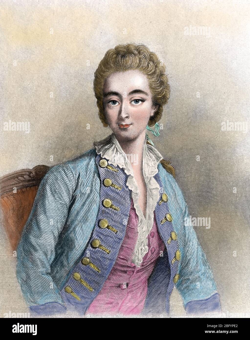 Jeanne BeCu (1743-1793) Comtesse du Barry. Letzte Herrin von König ...