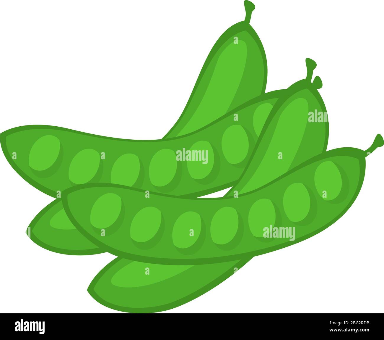 Erbse Illustration Stock-Vektorgrafiken kaufen - Alamy
