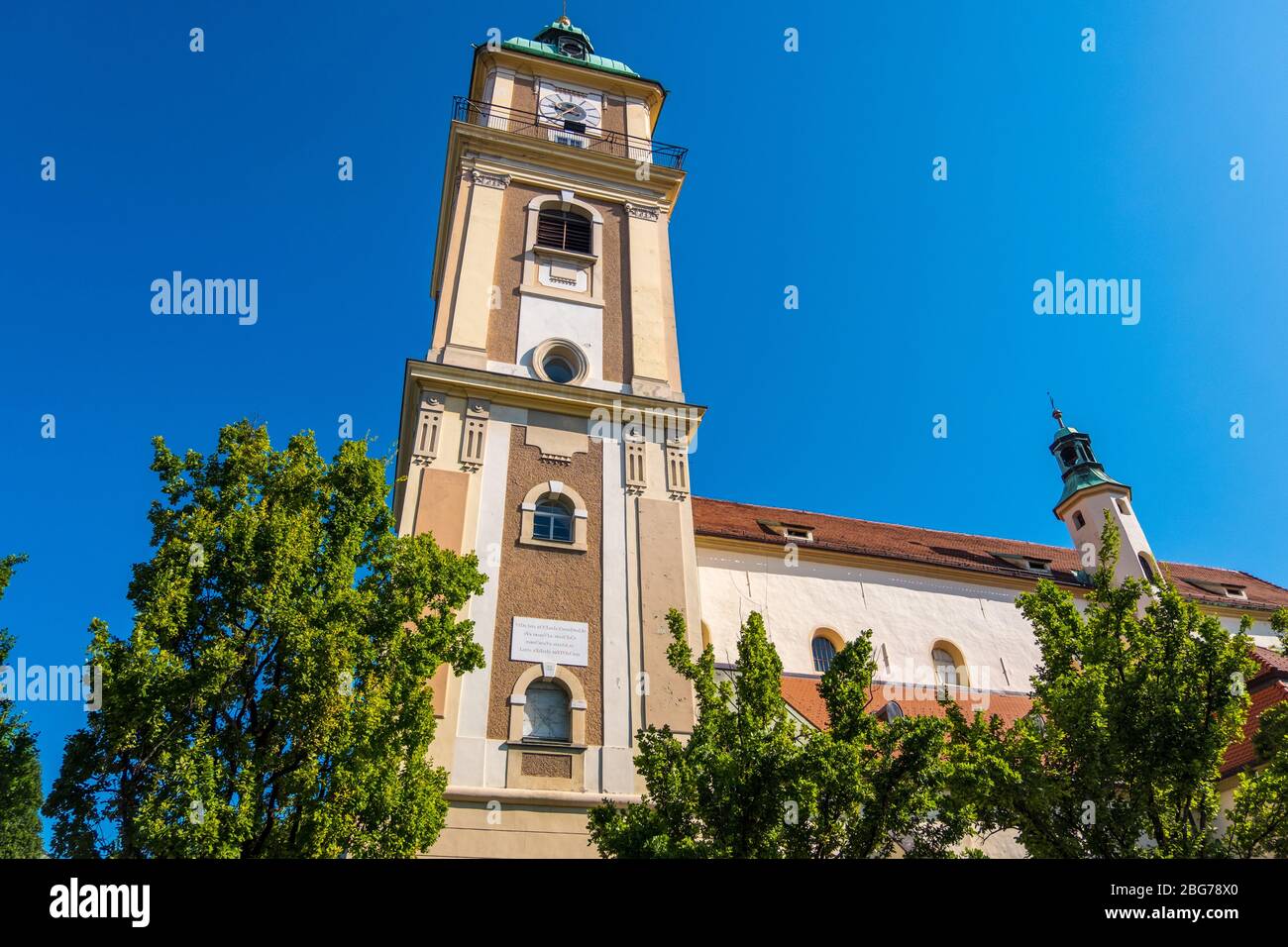 Maribor, Slowenien - 09. August 2019: Maribor Kathedrale, die dem ...
