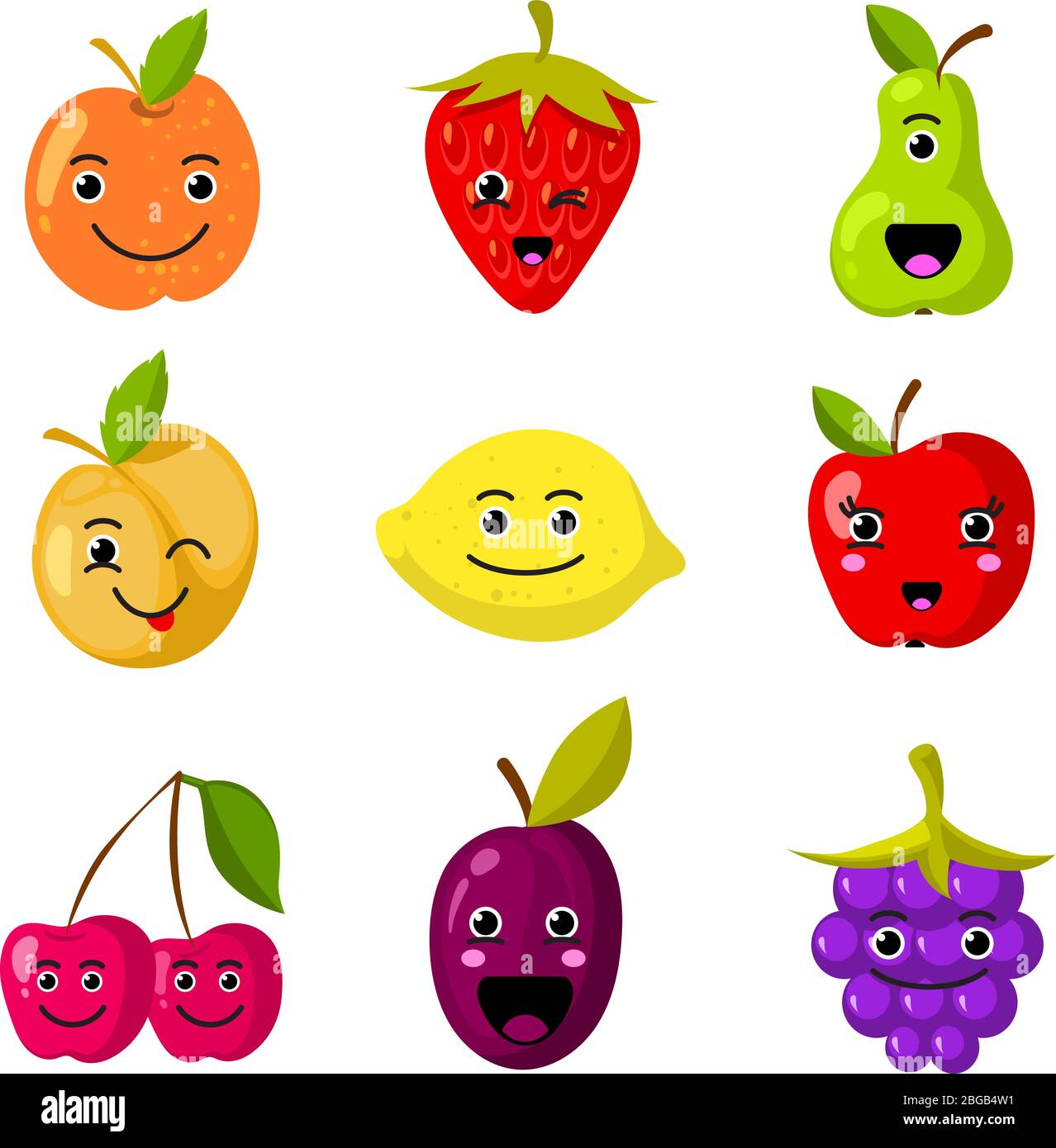 Smiling happy cartoon pear apple -Fotos und -Bildmaterial in hoher ...