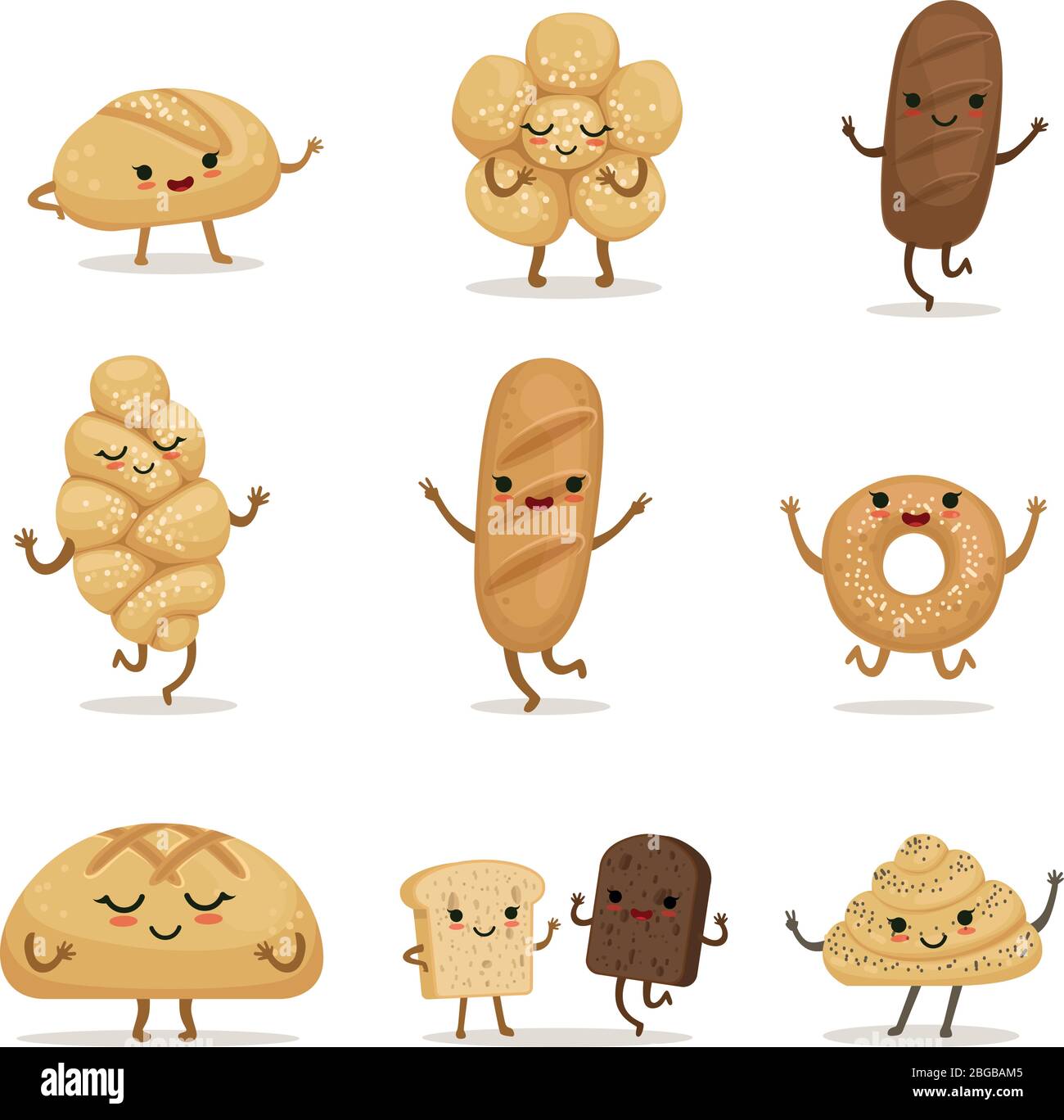 Cartoon lustig brot -Fotos und -Bildmaterial in hoher Auflösung – Alamy