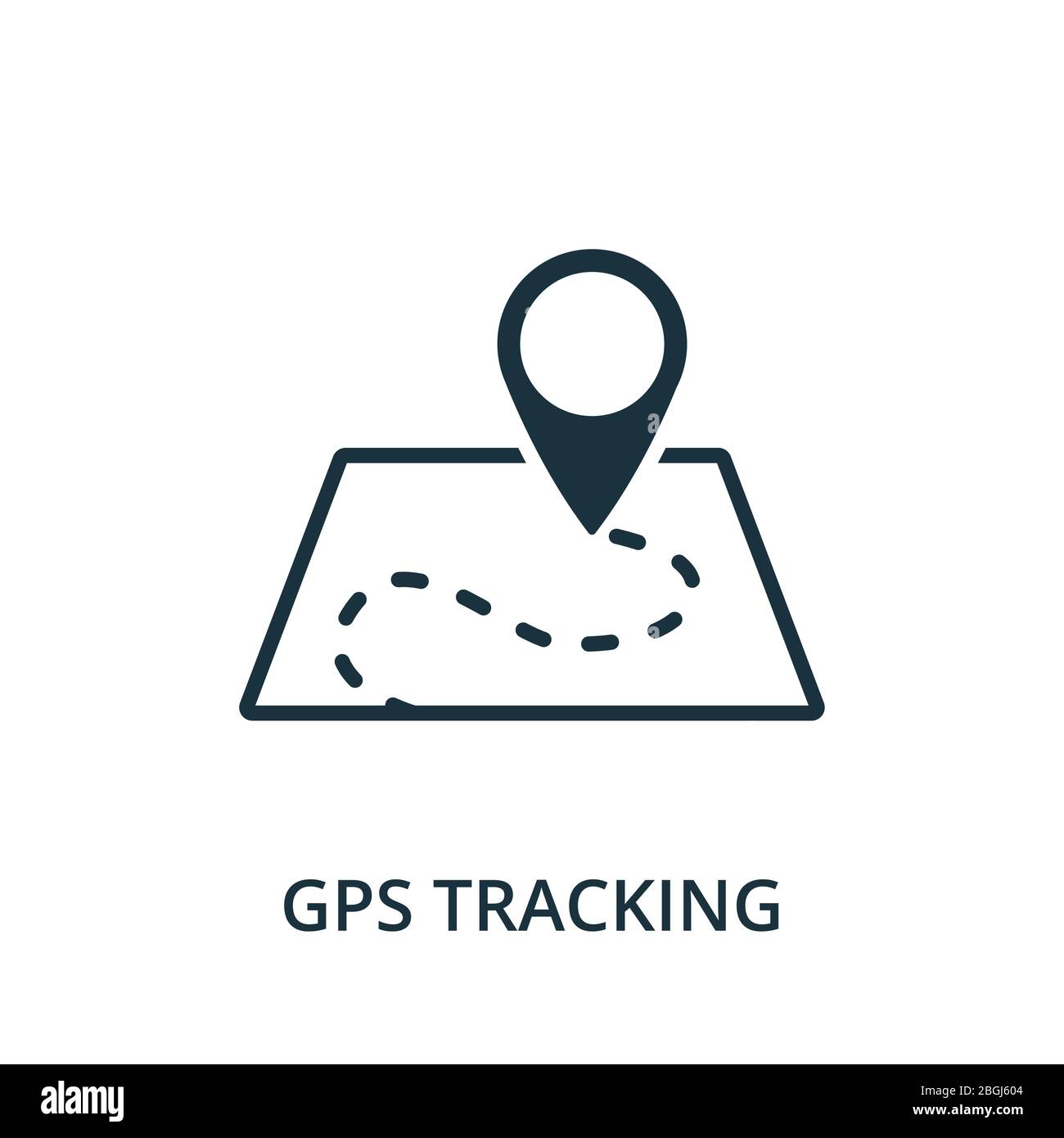 GPS-Tracking-Symbol. Einfaches Element aus der Navigationssammlung ...