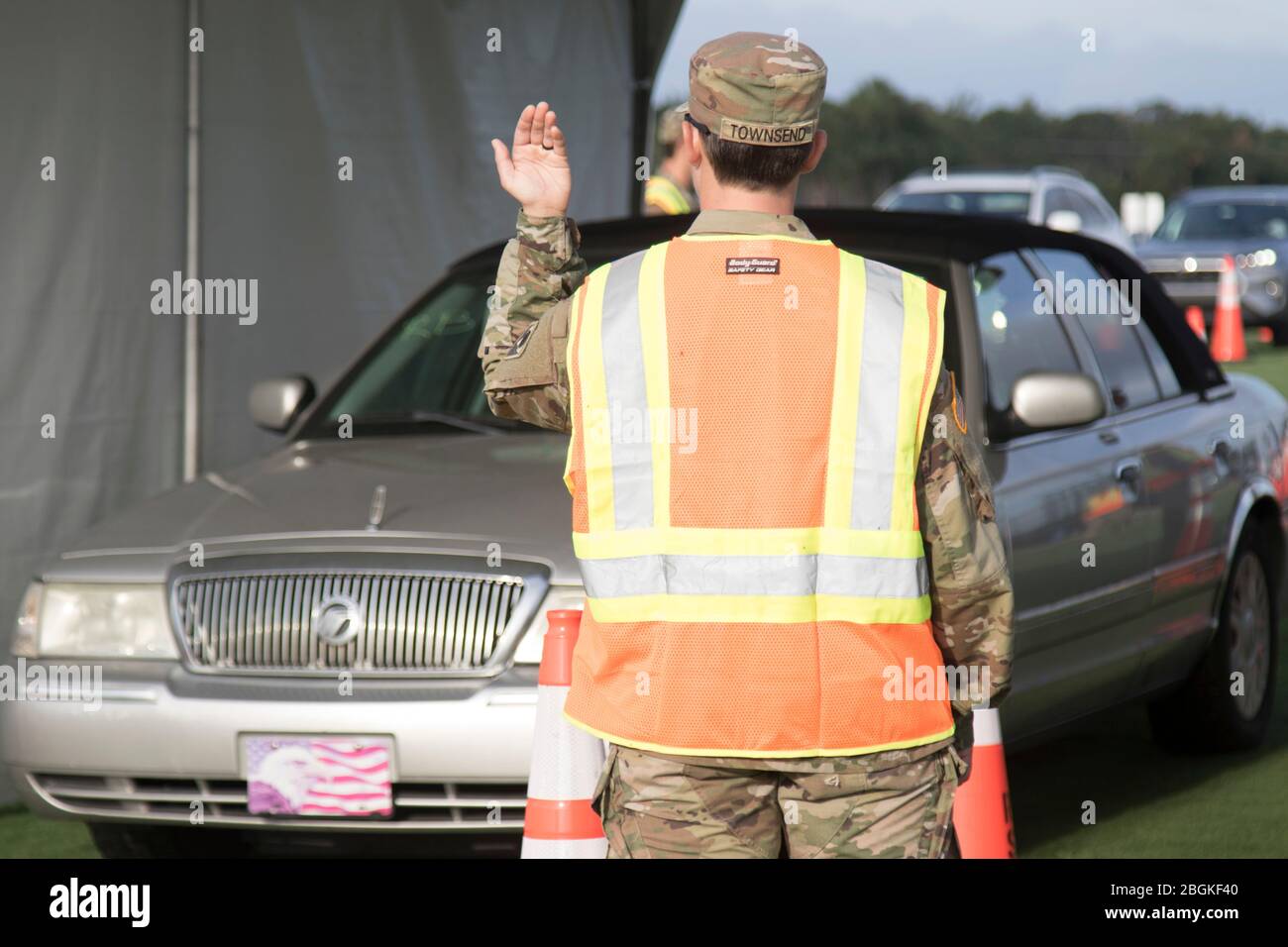 SPC der US-Armee. Alexandra Townsend, eine Soldatin im 53. Brigade ...