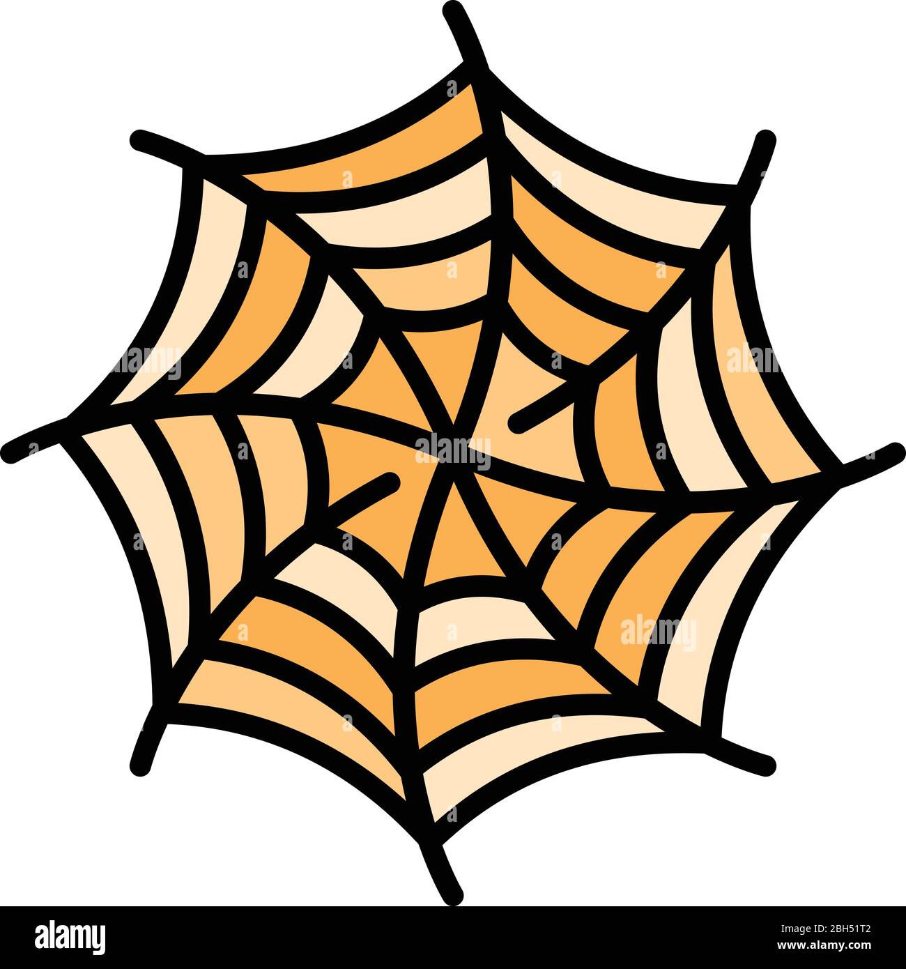 Symbol für Spinnennetz mit Spiralspinne. Umriss Spirale Spinne Web ...