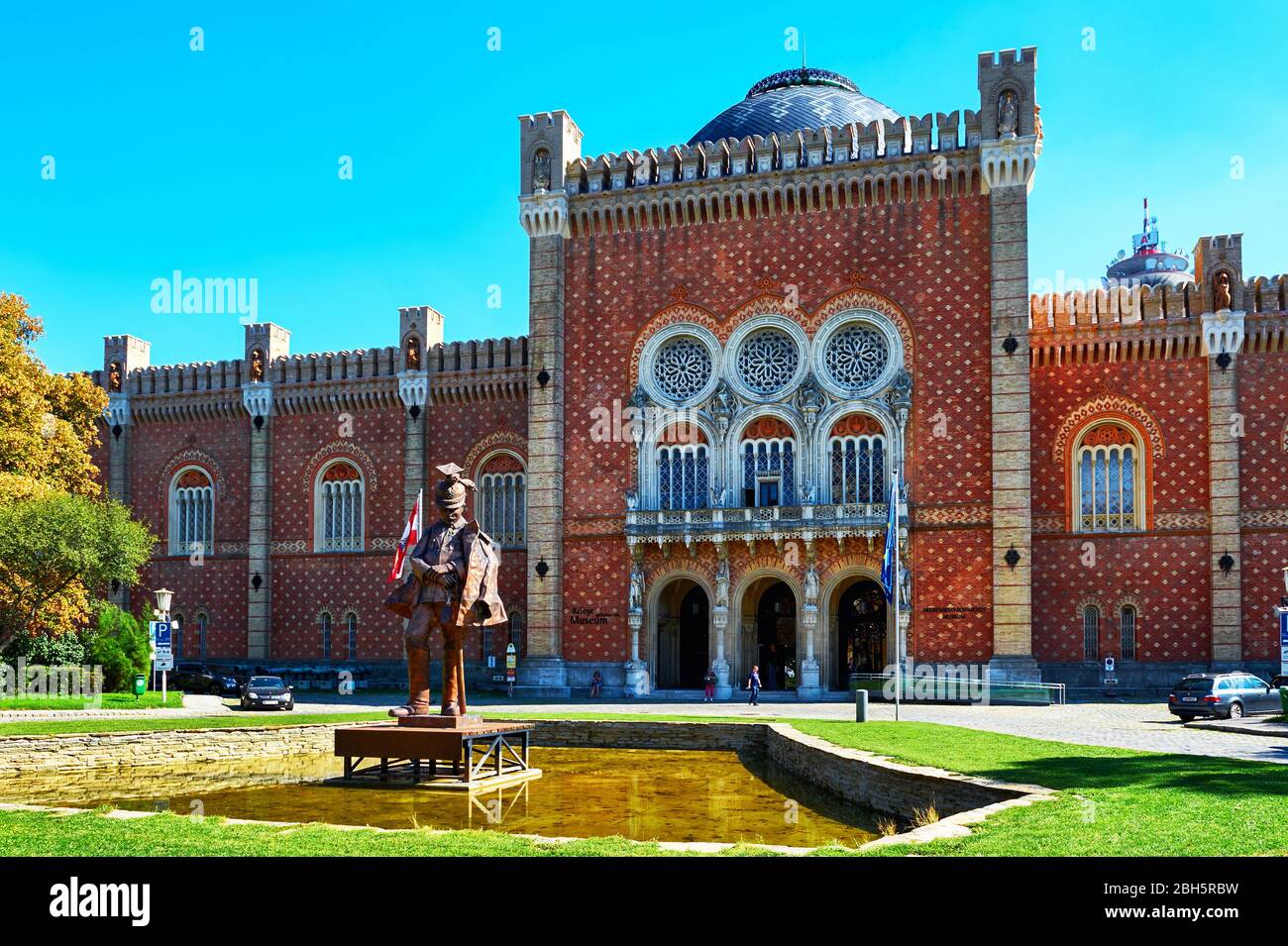 Frontansicht des Arsenal - Museum für Militärgeschichte in Wien ...