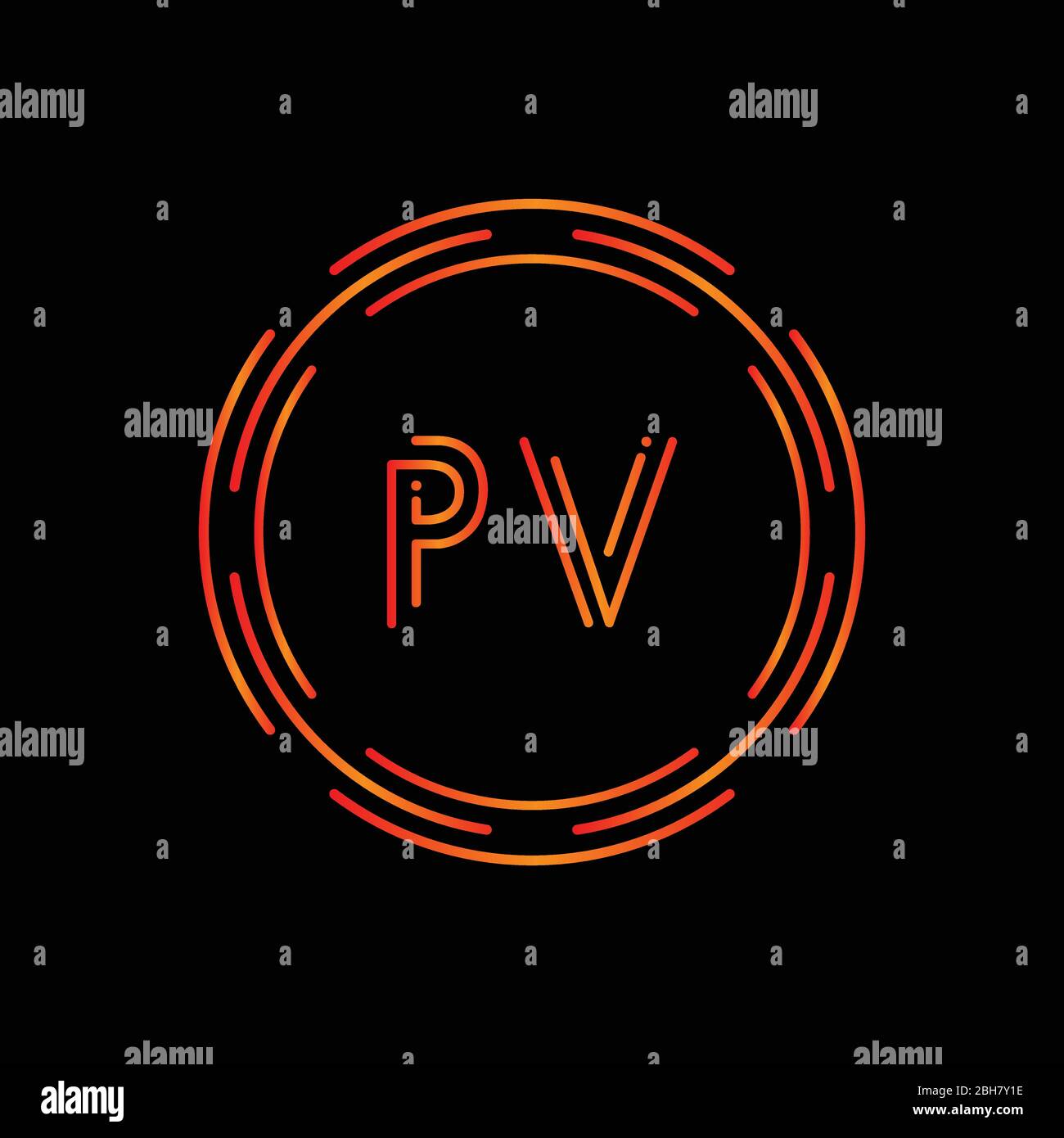 Pv logo design -Fotos und -Bildmaterial in hoher Auflösung – Alamy