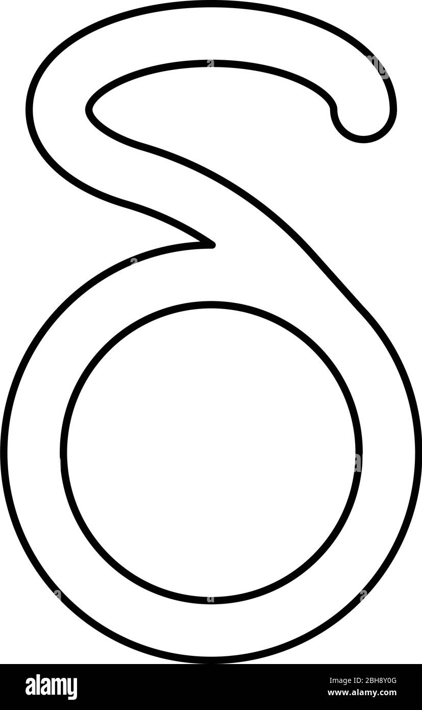 Delta griechisch Symbol kleiner Buchstabe Kleinbuchstaben Schrift ...