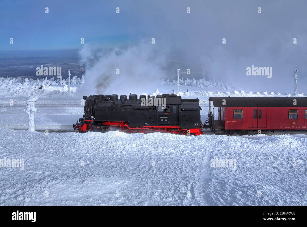 Dampflok im winter -Fotos und -Bildmaterial in hoher Auflösung – Alamy