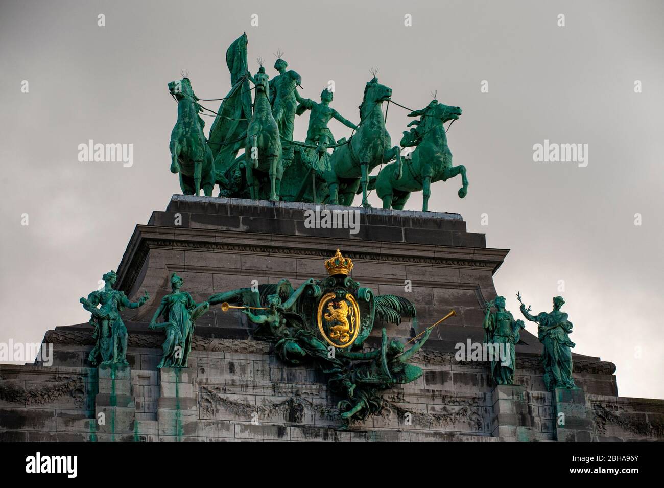 Triomfboog van het Jubelpark / Les Arcades du Cinquantenaire im Parc du ...