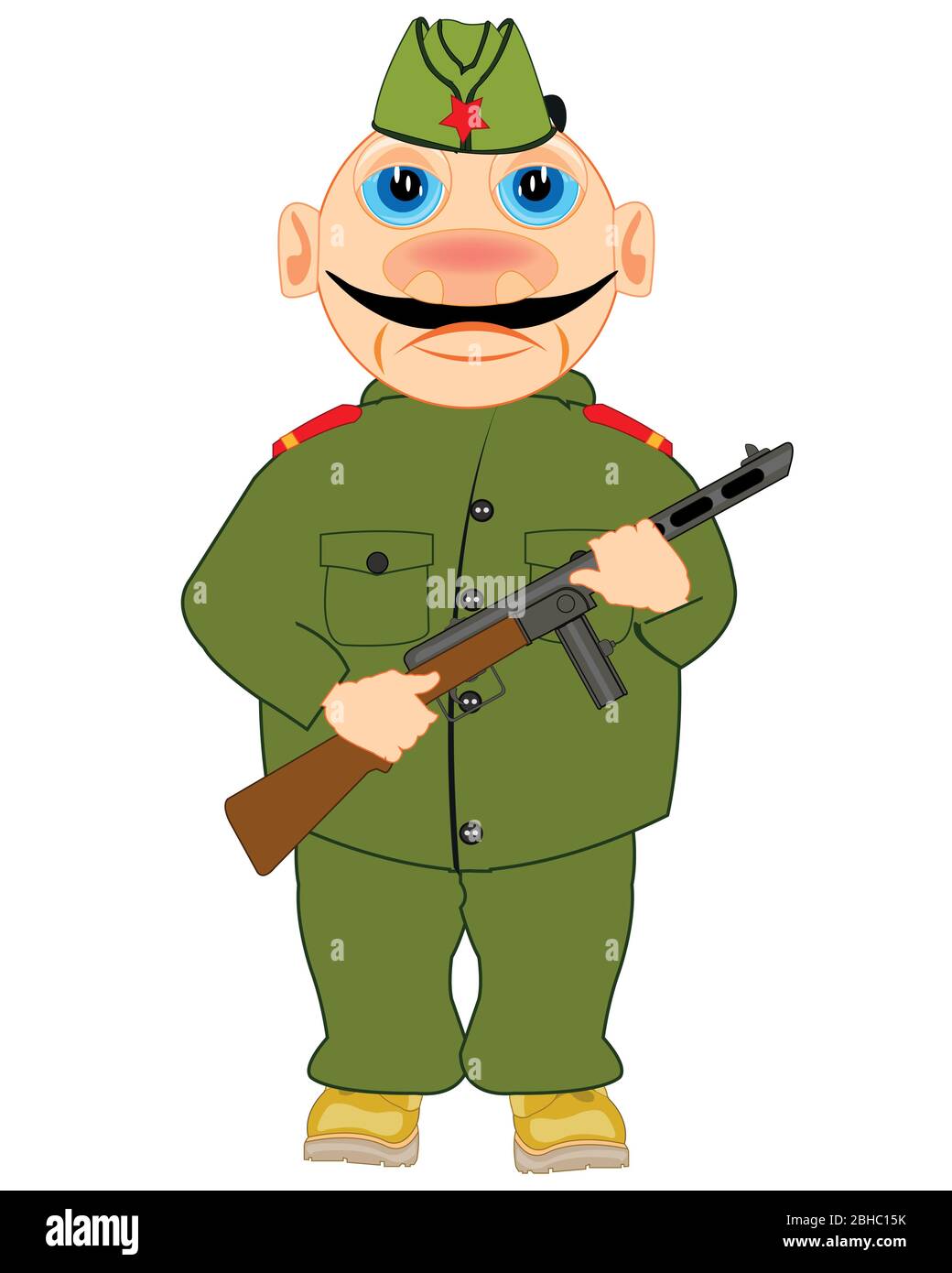 Cartoon soldat Stock-Vektorgrafiken kaufen - Alamy