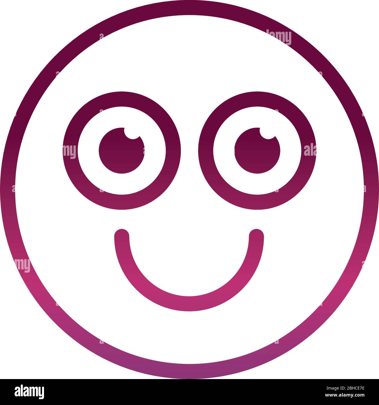 Glücklich lustig Smiley Emoticon Gesicht Ausdruck Vektor Illustration ...