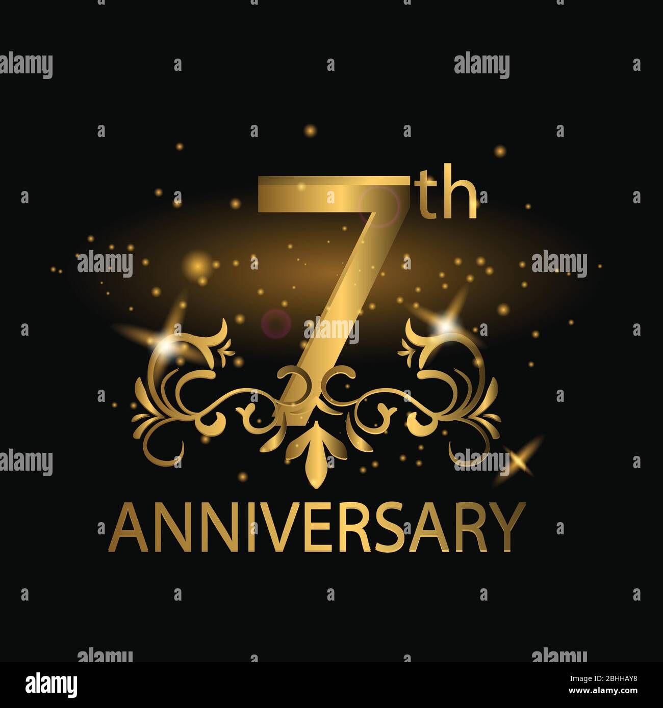 7 geburtstag Stock-Vektorgrafiken kaufen - Alamy