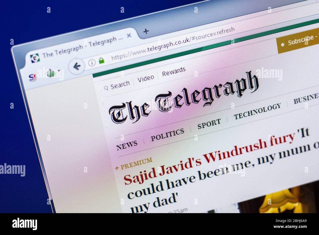 Das Telegraph Logo Stockfotos und -bilder Kaufen - Alamy