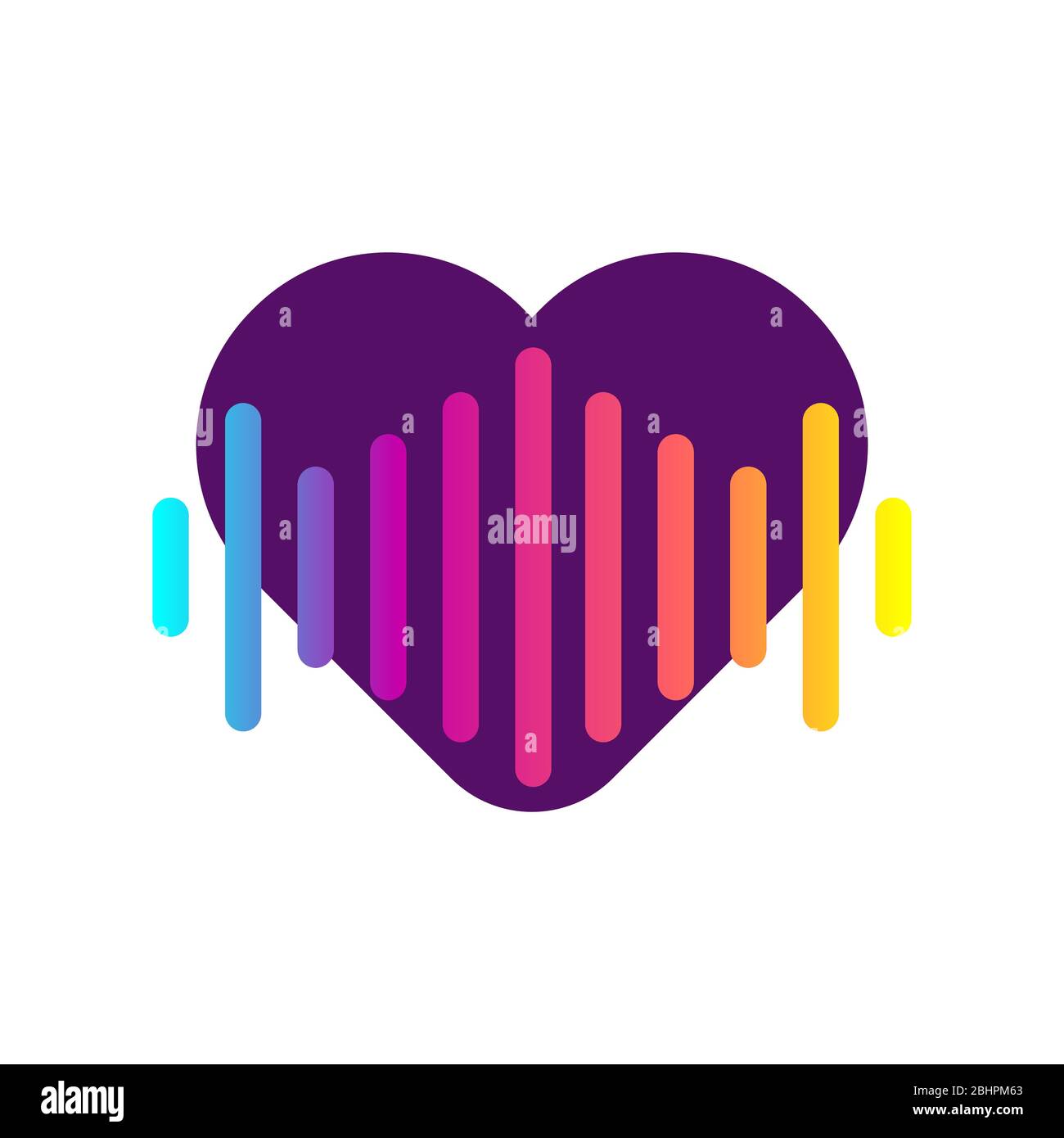 Rhythm sound wave logo -Fotos und -Bildmaterial in hoher Auflösung – Alamy