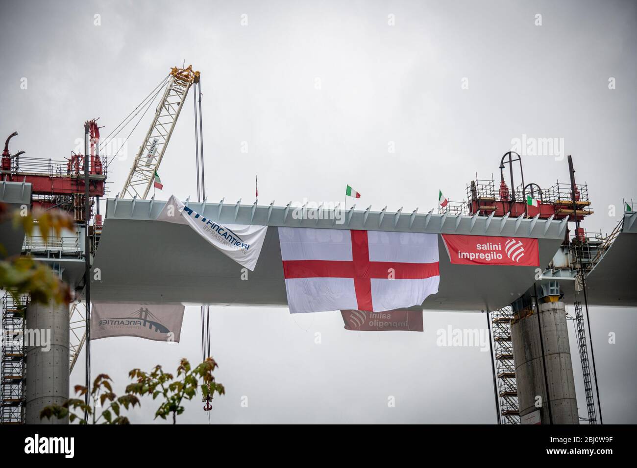 Besuch von Giuseppe Conte auf der Werft für die Zeremonie der Verlegung ...