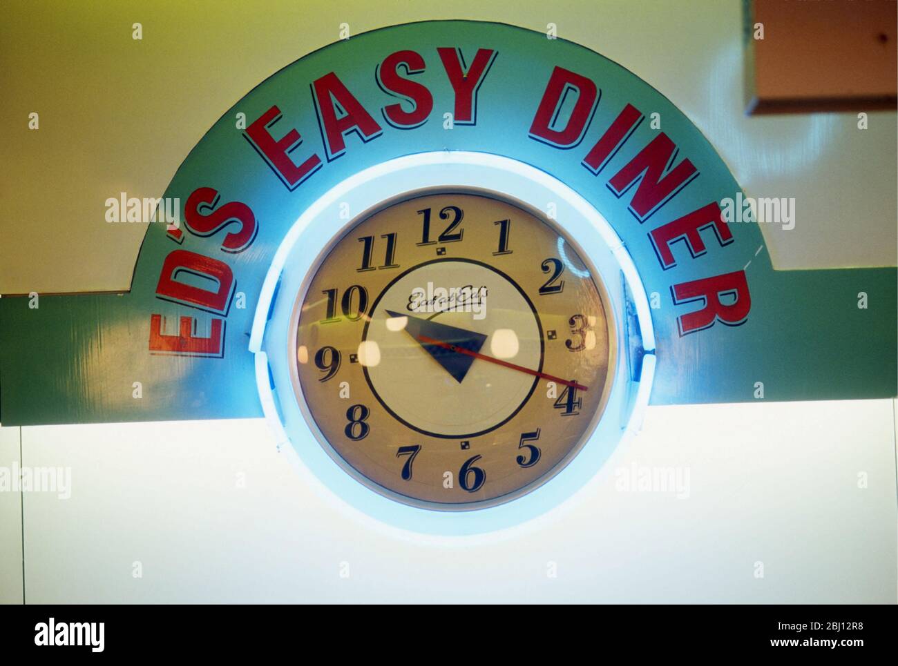 Eds Easy Diner Neon Sign Stockfotos und -bilder Kaufen - Alamy
