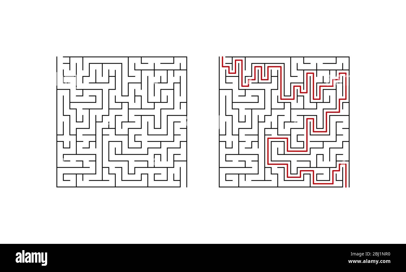 Labyrinth Labyrinth-Spiel für Kinder. Home-Aktivität für Kinder ...