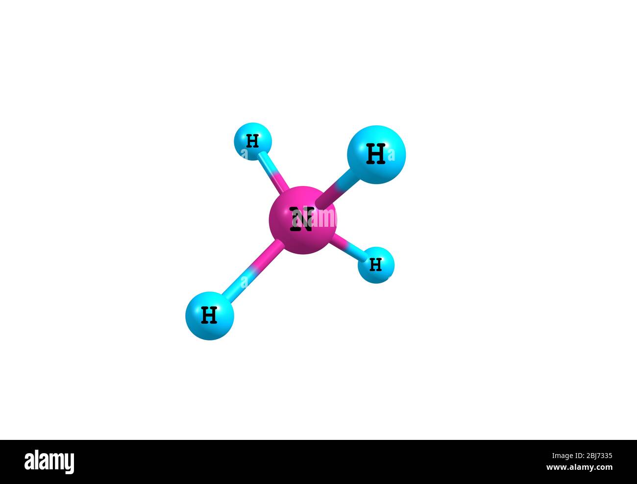 Ammonia nh3 molecule chemical structure -Fotos und -Bildmaterial in ...