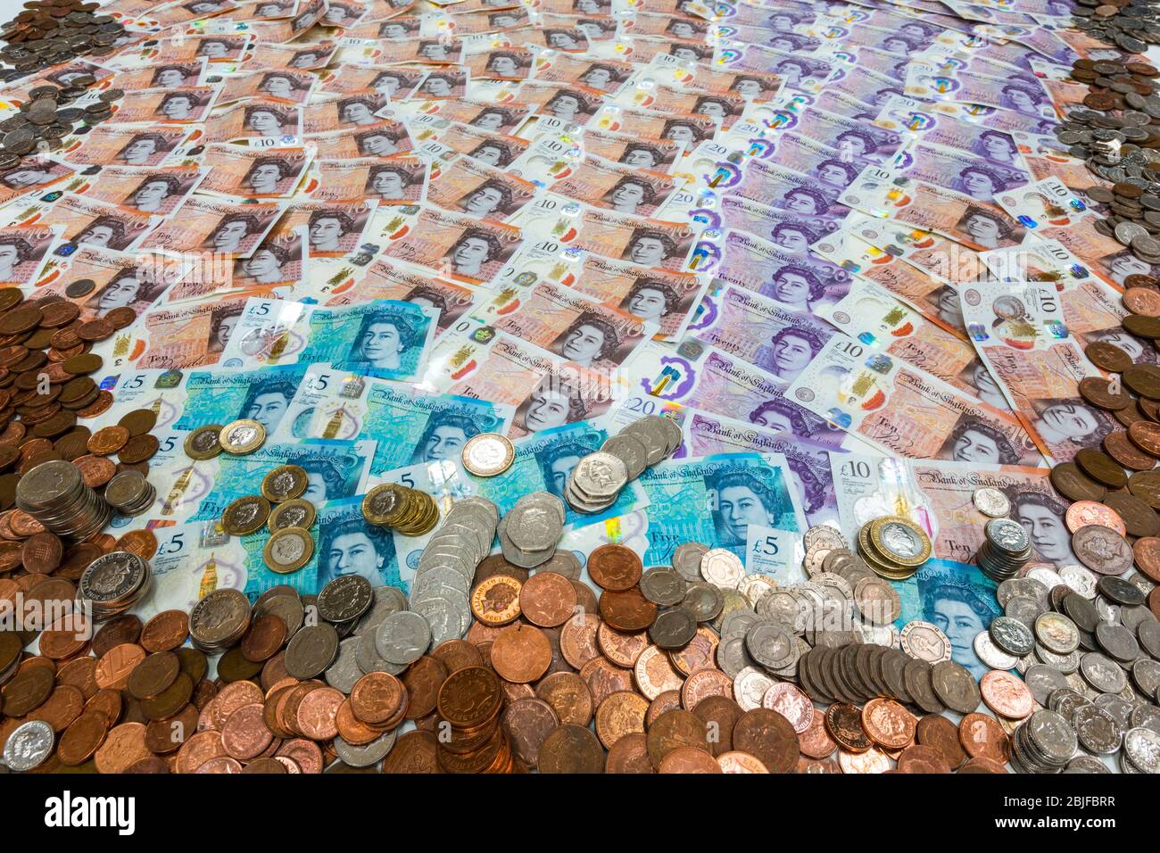 Britische Pfund-Banknoten und -Münzen. Neue Polymer £5, £10 und £20 ... Britische Pfund-Banknoten und -Münzen. Neue Polymer £5, £10 und £20 ...