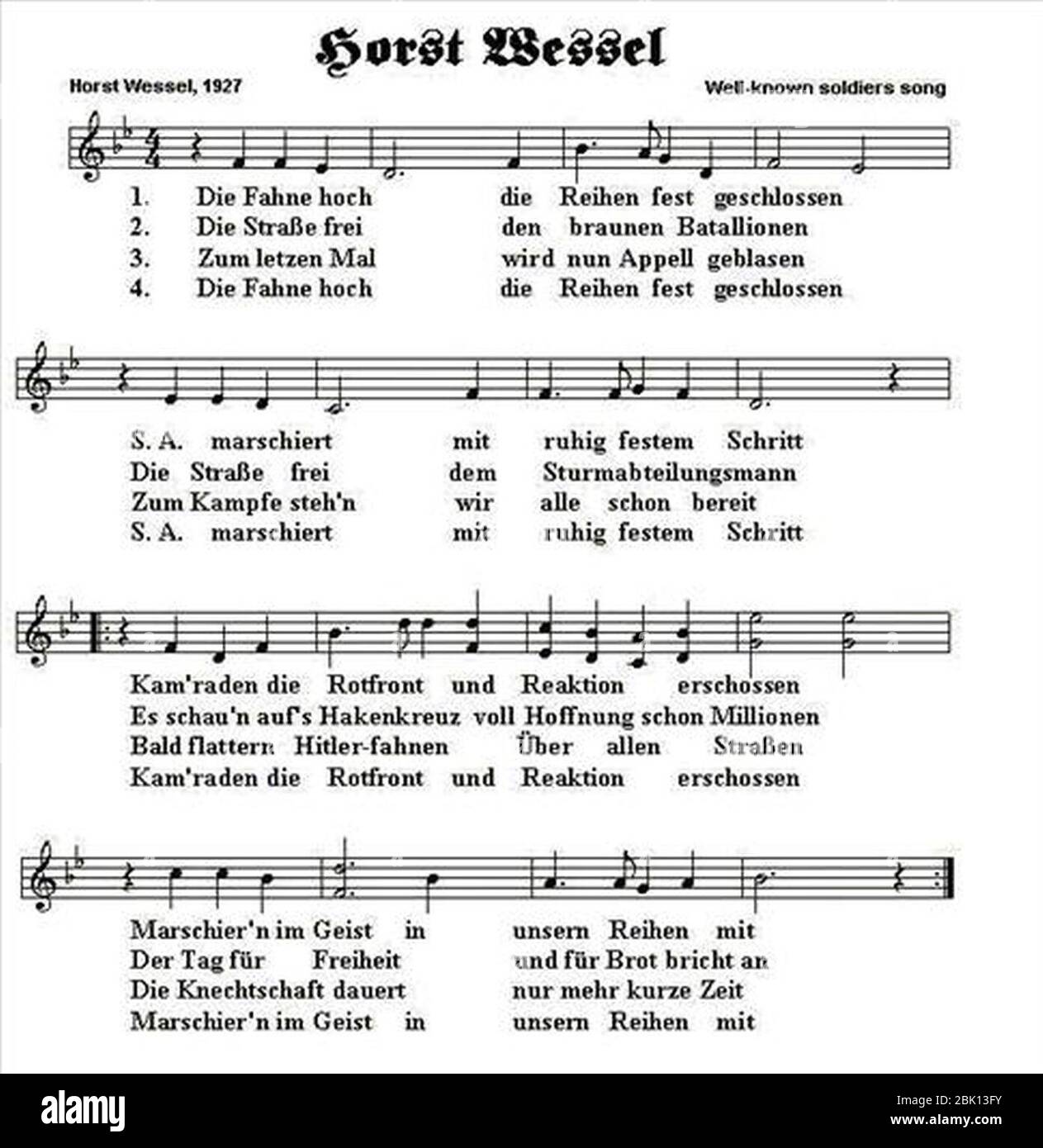 Horst wessel lied -Fotos und -Bildmaterial in hoher Auflösung – Alamy