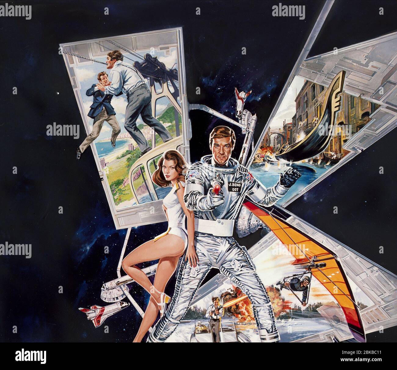 Moonraker Roger Moore Lois Chiles 1979 Stockfotos und -bilder Kaufen - Alamy