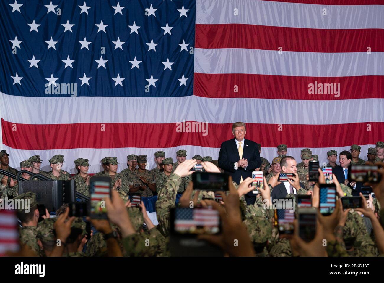 Am 28. Mai 2019 wandte sich Präsident Donald Trump an Mitglieder der ...