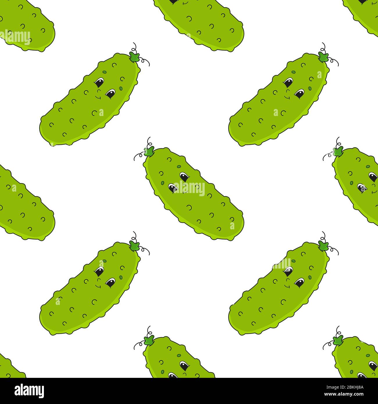 Gurke cartoon Stock-Vektorgrafiken kaufen - Alamy