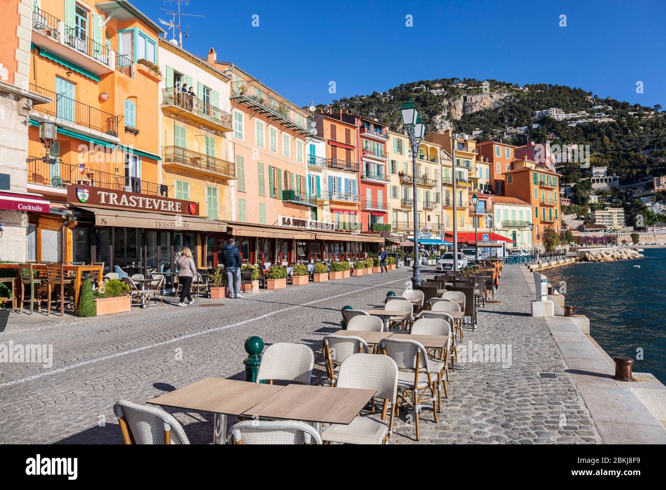 Frankreich, Alpes-Maritimes, Villefranche-sur-Mer, die Altstadt, bunte ...