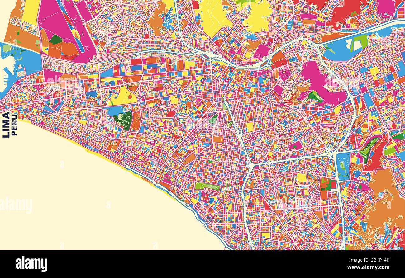 Lima map -Fotos und -Bildmaterial in hoher Auflösung – Alamy