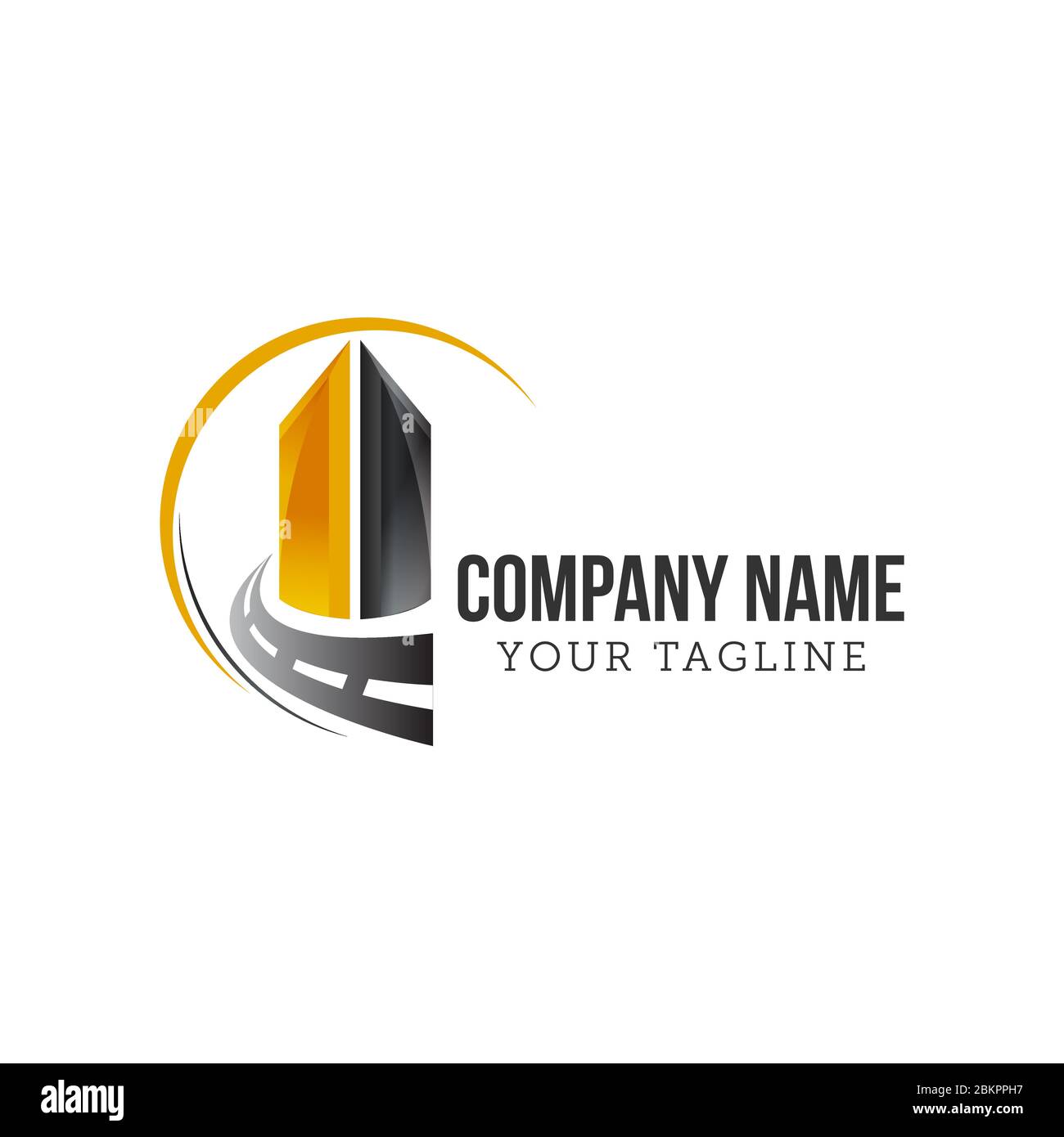 Asphalt Logo Vektor, Pflaster Logo Design-Vorlage. Konstruktion Vektor ...