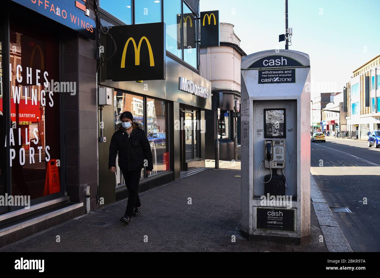 Eine McDonalds-Filiale in Tooting, London, eine der 15 Filialen, die ... Eine McDonalds-Filiale in Tooting, London, eine der 15 Filialen, die ...