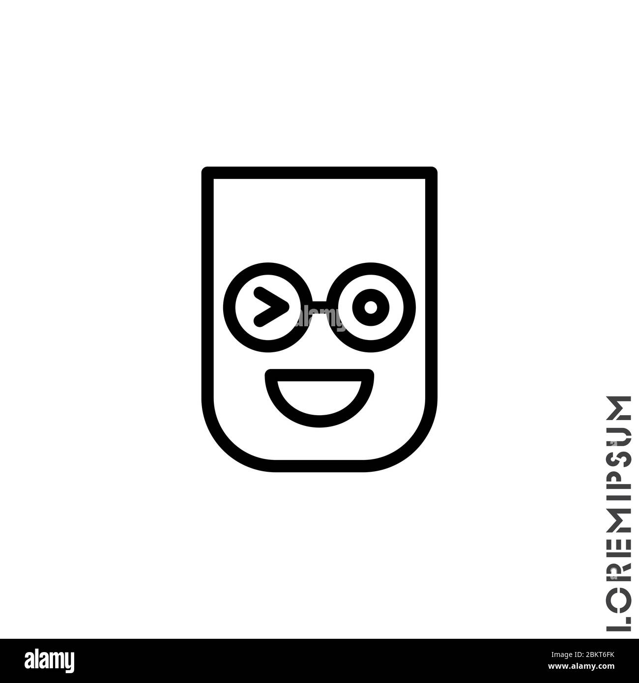 Zwinker smiley Ausgeschnittene Stockfotos und -bilder - Alamy