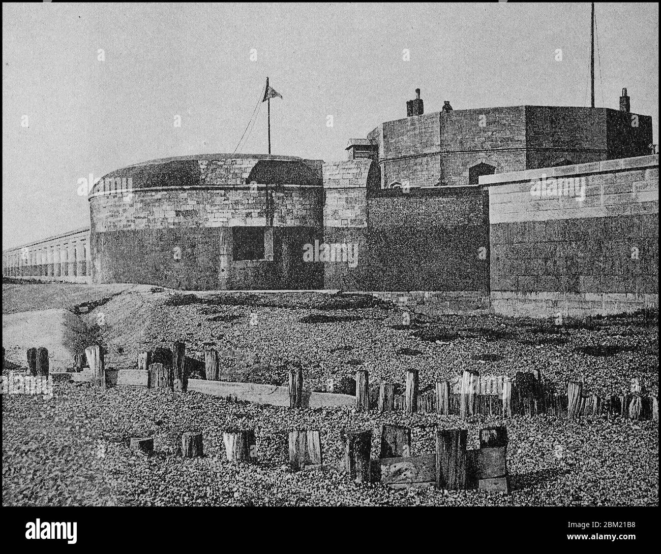 Hurst Castle wird 1541-1544 Hampshire in der englischen Grafschaft an ...