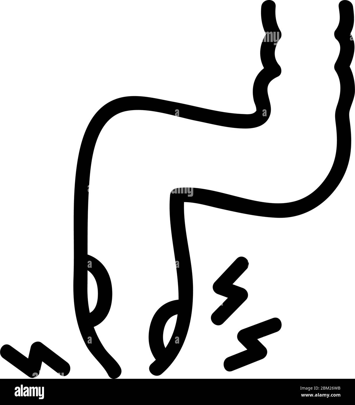 Lockerheit Durchfall Symbol Vektor Umriss Illustration Stock ...