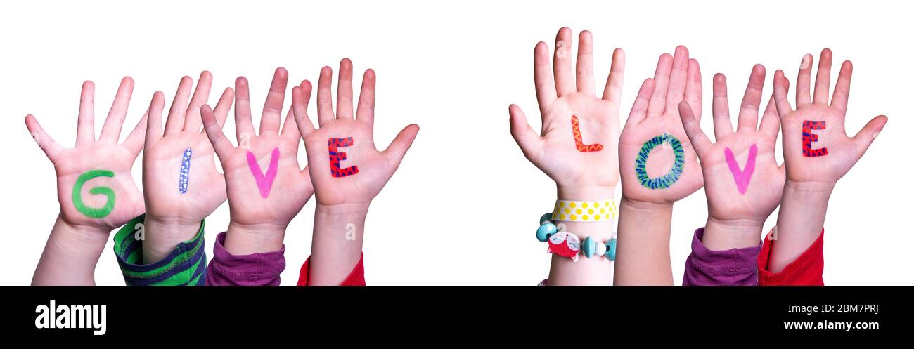 Kinder teilen liebe Ausgeschnittene Stockfotos und -bilder - Alamy