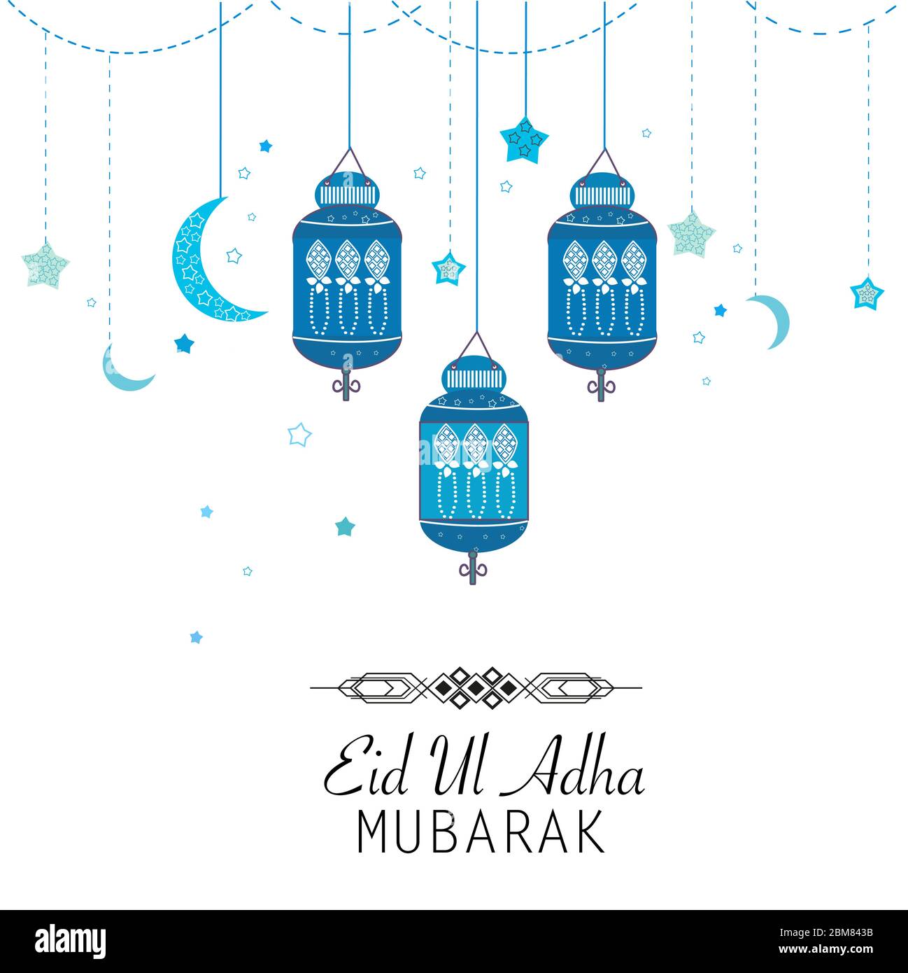 Islamisches Opferfest, Grußkarte Eid-Al-Adha Feier.Eid Al Adha mubarak ...