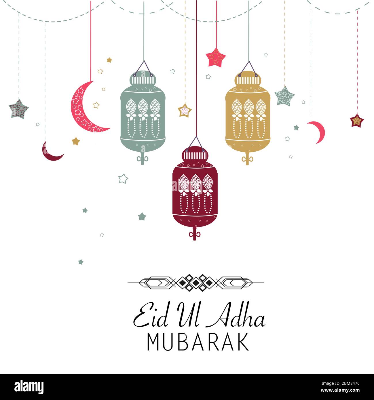 Islamisches Opferfest, Grußkarte Eid-Al-Adha Feier.Eid Al Adha mubarak ...