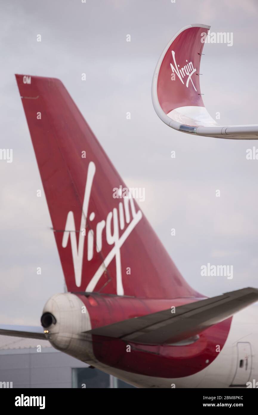 Virgin airbus a350 1000 winglet mit virgin b747 heckflosse -Fotos und ...