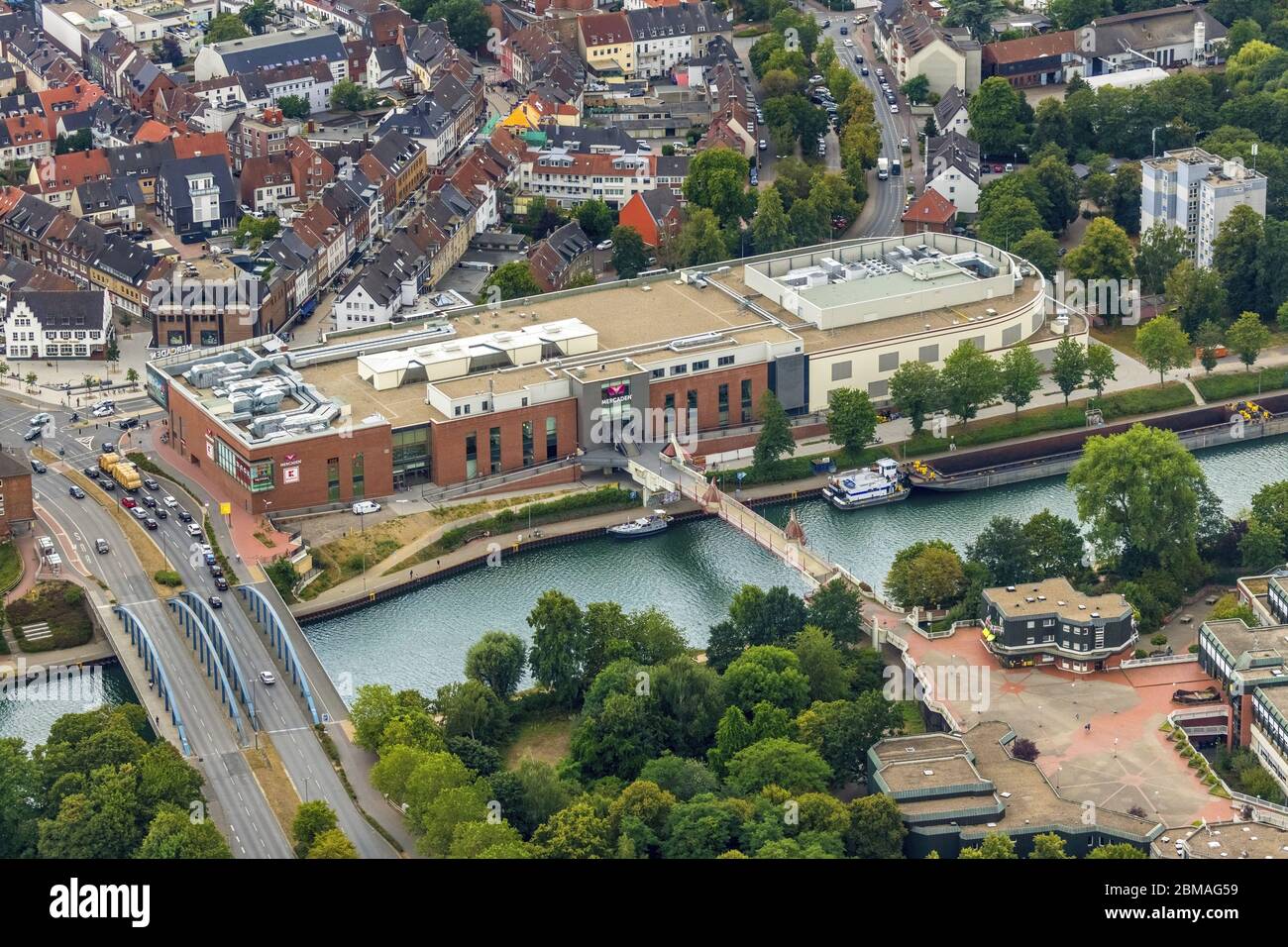 Einkaufszentrum Mercaden Dorsten, 01.08.2019, Luftaufnahme, Deutschland ...