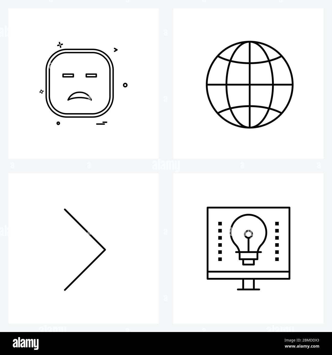 4 Universal Icons Pixel Perfect Symbole von Emoji, Globus, Emoji ...