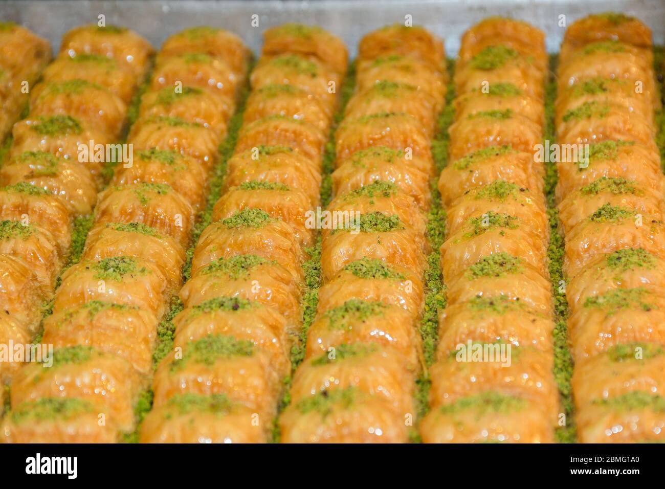 Traditionelle Baklava süße Dessert Köstlichkeiten, cataif Gebäck ...