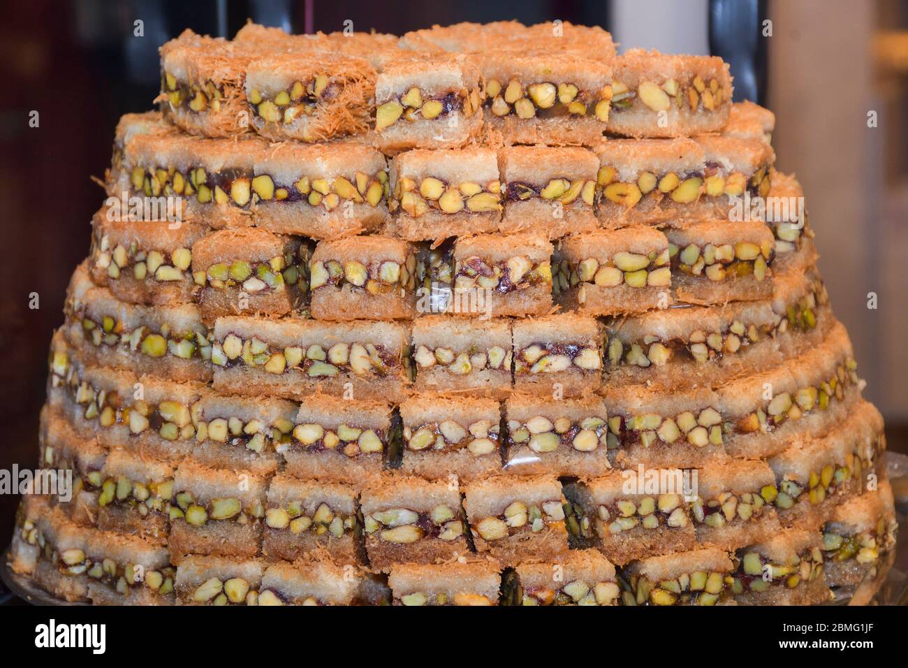 Traditionelle Baklava süße Dessert Köstlichkeiten, cataif Gebäck ...